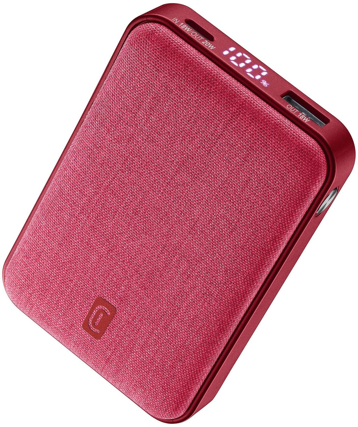 Портативна батерия Cellularline - Glam, 10000 mAh, червена | Ozone.bg