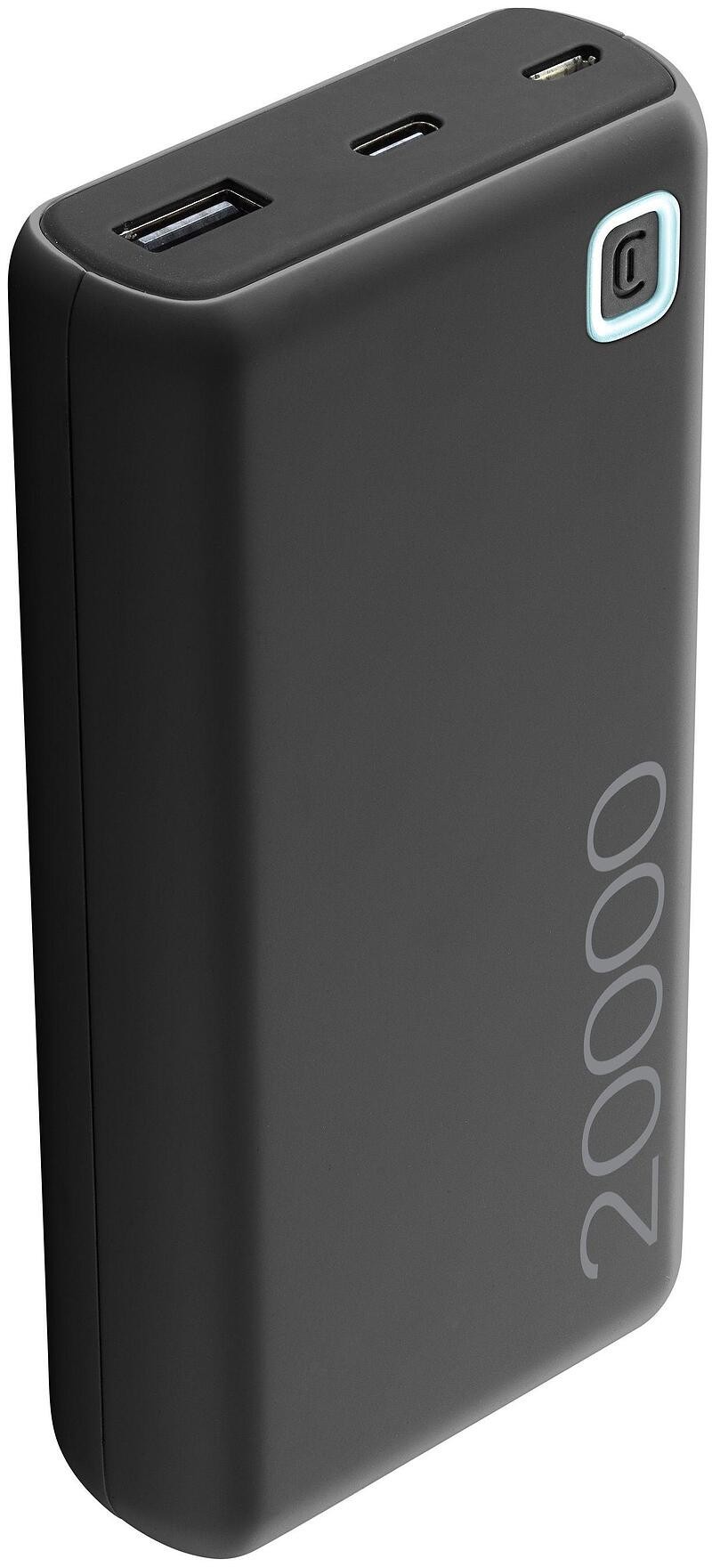 Портативна батерия Cellularline - Essence, 20000 mAh, черна | Ozone.bg