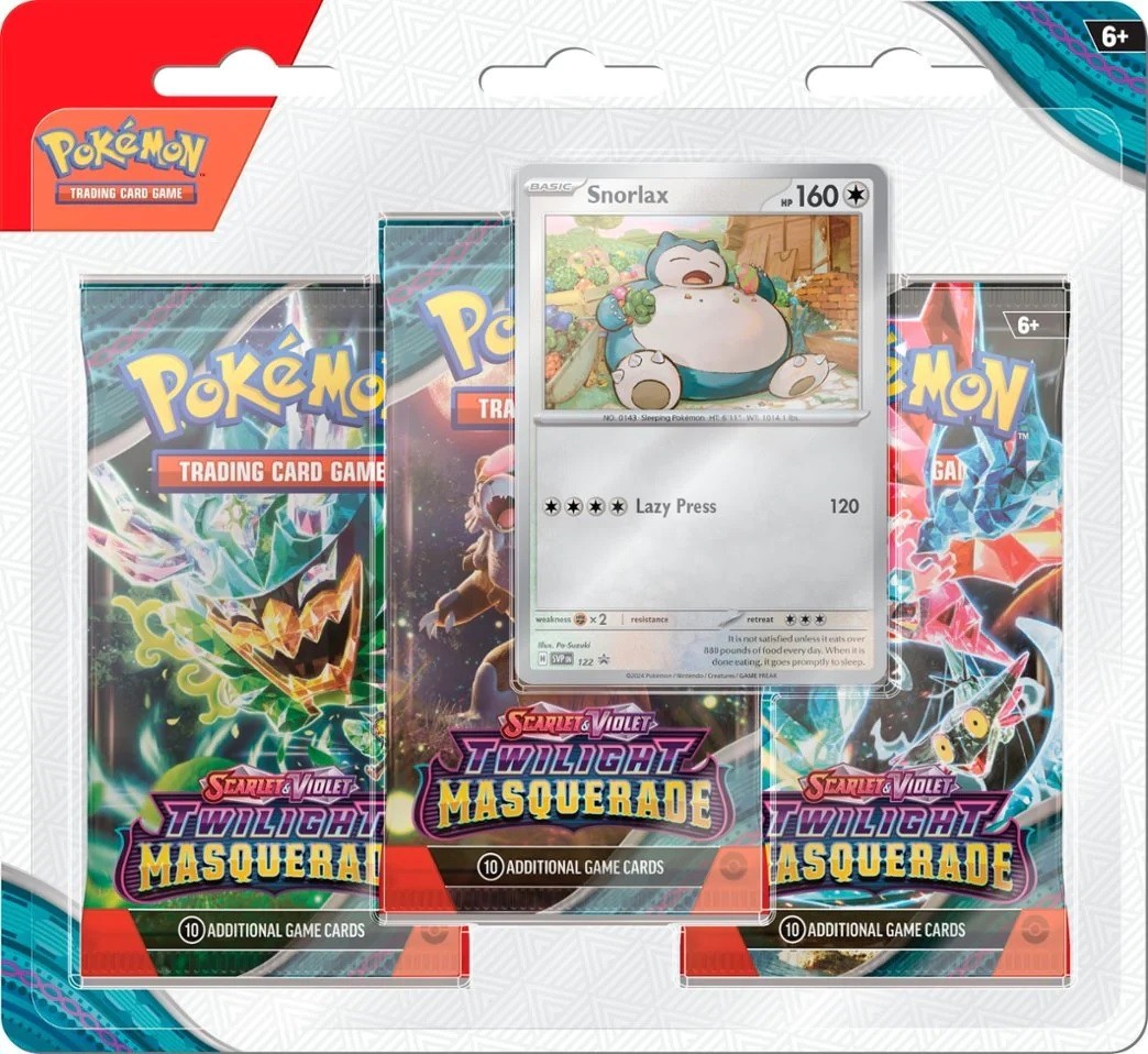 Pokemon TCG: Scarlet & Violet 6 Twilight Masquerade 3 Pack Blister ...