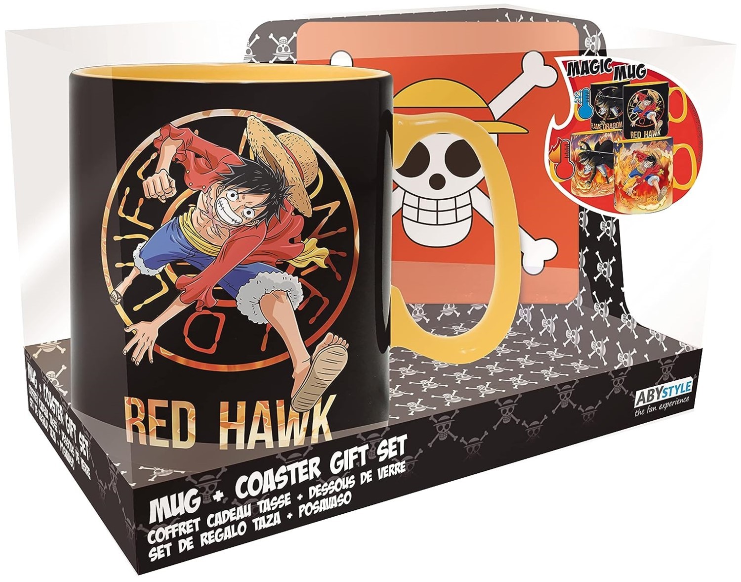 Подаръчен комплект ABYstyle Animation: One Piece - Flame Dragon King ...