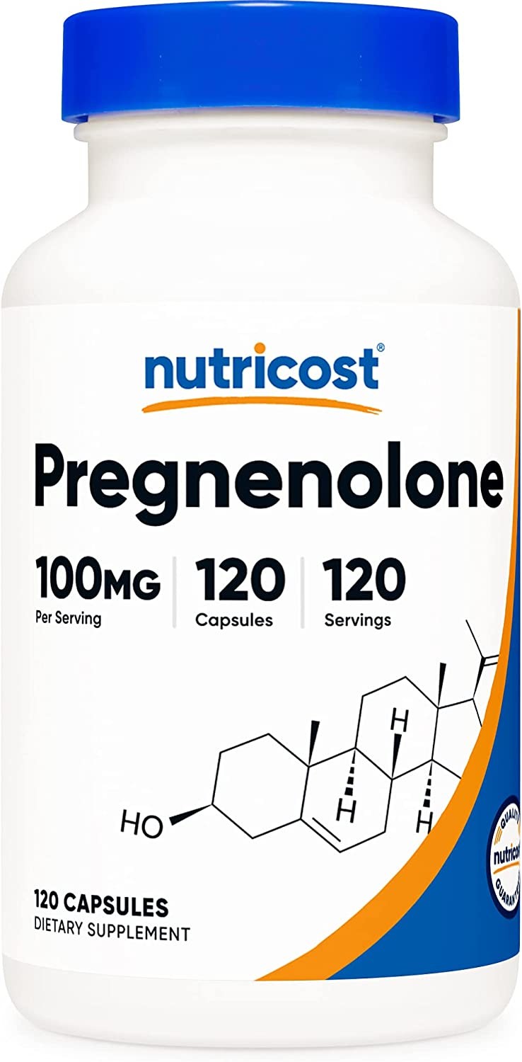 Pregnenolone, 100 mg, 120 капсули, Nutricost | Ozone.bg