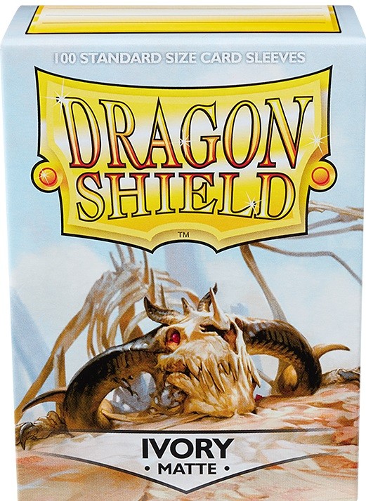 Протектори за карти Dragon Shield Sleeves - Matte Ivory (100 бр ...