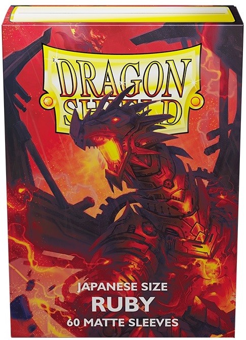 Протектори за карти Dragon Shield Sleeves - Small Matte Ruby (60 бр ...