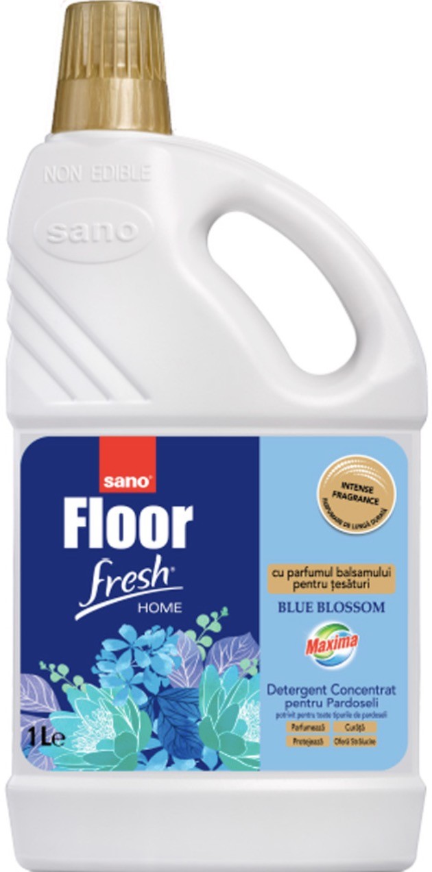 Препарат за под Sano - Floor Fresh Home Blue Blossom, 1 L | Ozone.bg