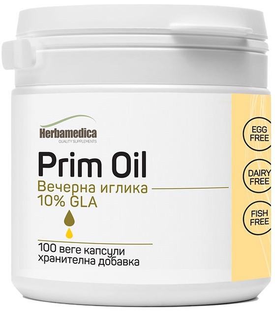 Prim Oil, 100 веге капсули, Herbamedica | Ozone.bg