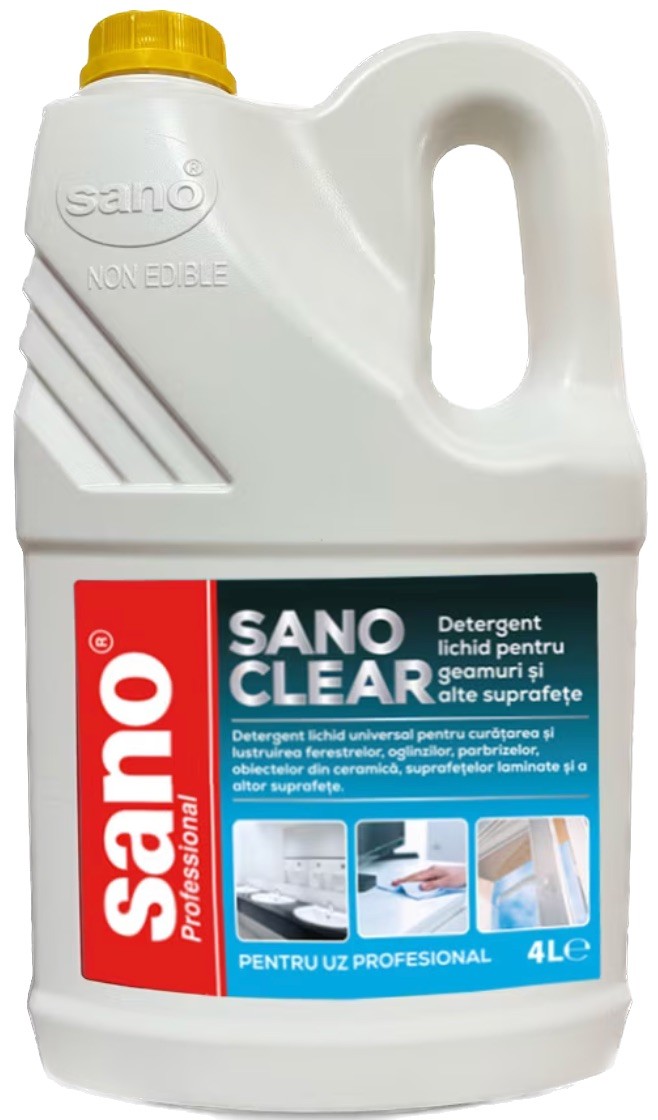 Препарат за прозорци Sano - Clear, 4 L | Ozone.bg