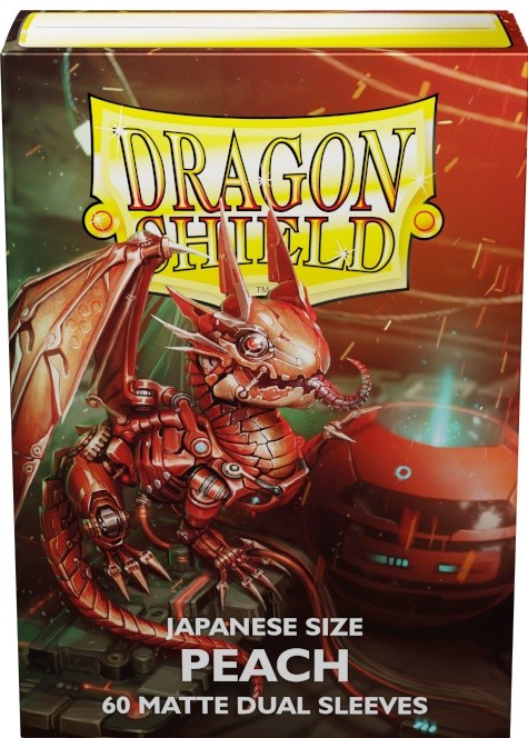 Протектори за карти Dragon Shield Dual Sleeves - Small Matte Peach (60 ...