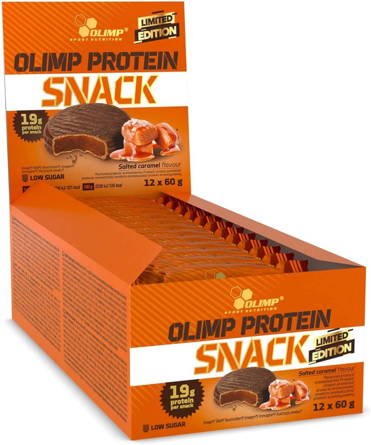 Protein Snack Box, карамел, 12 броя, Olimp | Ozone.bg