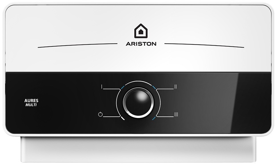 Проточен бойлер Ariston - Aures Multi 9.5 EU, 9500W, черен/бял | Ozone.bg