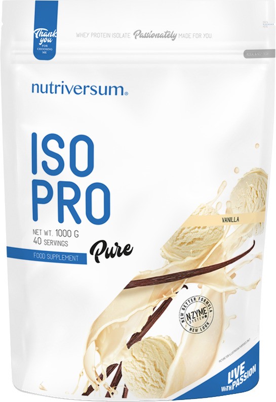 Pure Iso Pro, ванилия, 1000 g, Nutriversum | Ozone.bg