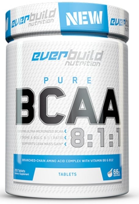 Pure BCAA 8:1:1, 200 таблетки, Everbuild | Ozone.bg