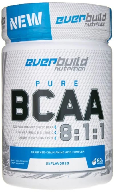 Pure BCAA 8:1:1, неовкусен, 300 g, Everbuild | Ozone.bg