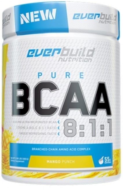 Pure BCAA 8:1:1, манго, 300 g, Everbuild | Ozone.bg