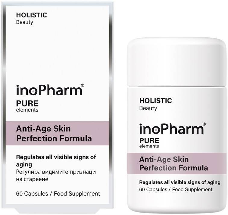 Pure Elements Anti-Age Skin Perfection Formula, 60 капсули, InoPharm ...