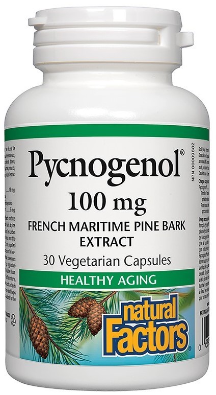 Pycnogenol, 100 mg, 30 капсули, Natural Factors | Ozone.bg