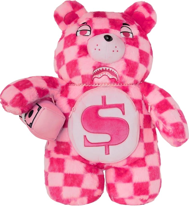Раница Sprayground Teddy Bear - Pink Fur Check | Ozone.bg