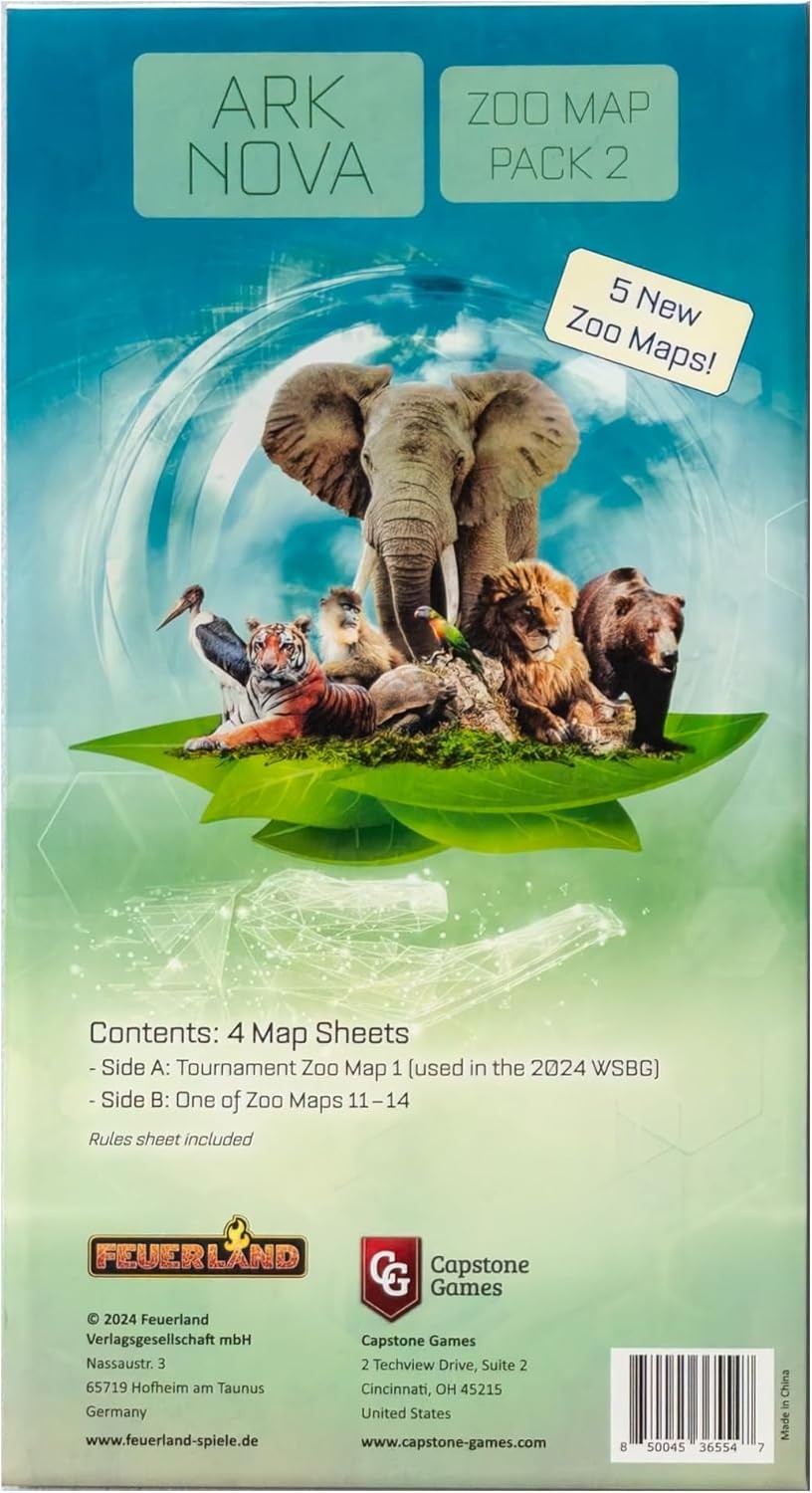 Разширение за настолна игра Ark Nova: Zoo Map Pack 2 | Ozone.bg