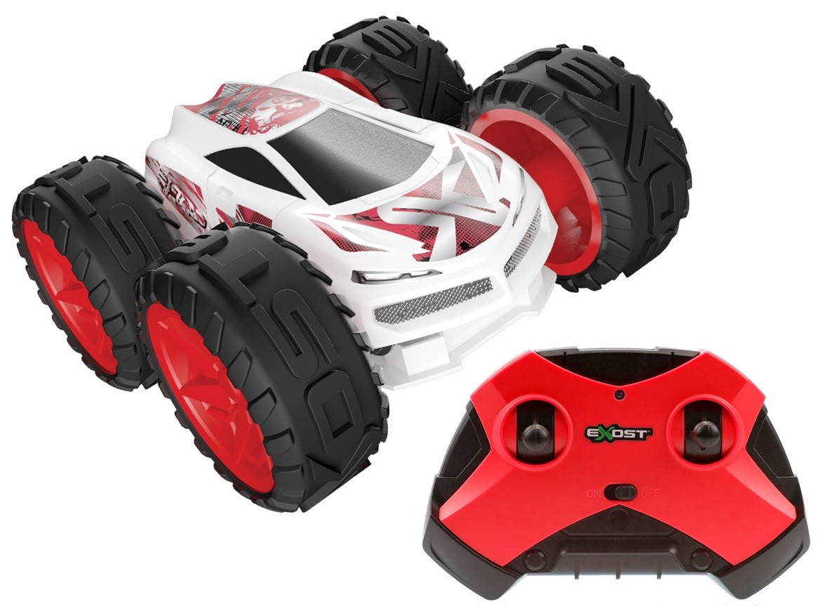 Радиуправляема количка Exost - Silverlit Gyrotex RC Stunt Racer, 1:12 ...
