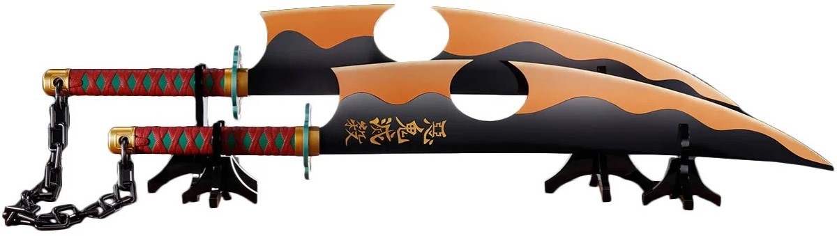 Реплика Bandai Animation: Demon Slayer - Tengen Uzui's Nichirin Swords ...