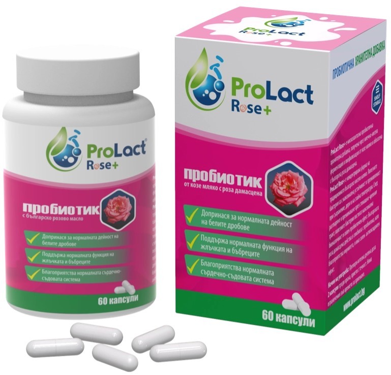 Rose+ Пробиотик за алергии с розово масло, 60 капсули, ProLact | Ozone.bg