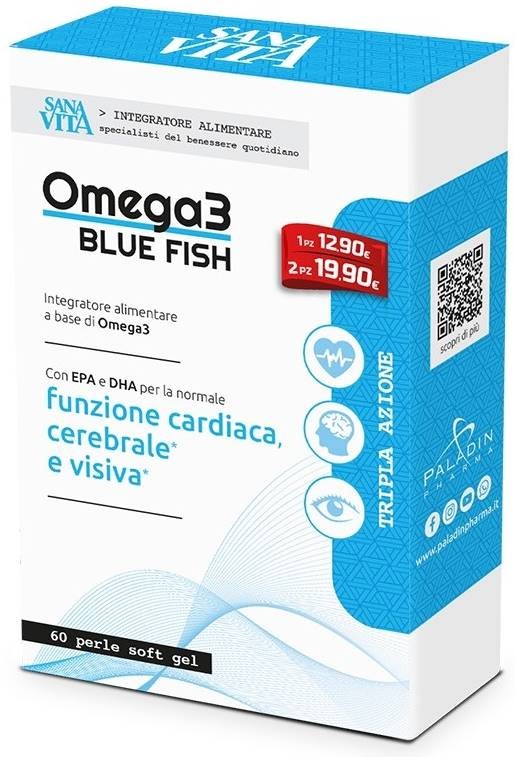 Sanavita Omega 3 Blue Fish, 60 софтгел капсули, Paladin Pharma | Ozone.bg