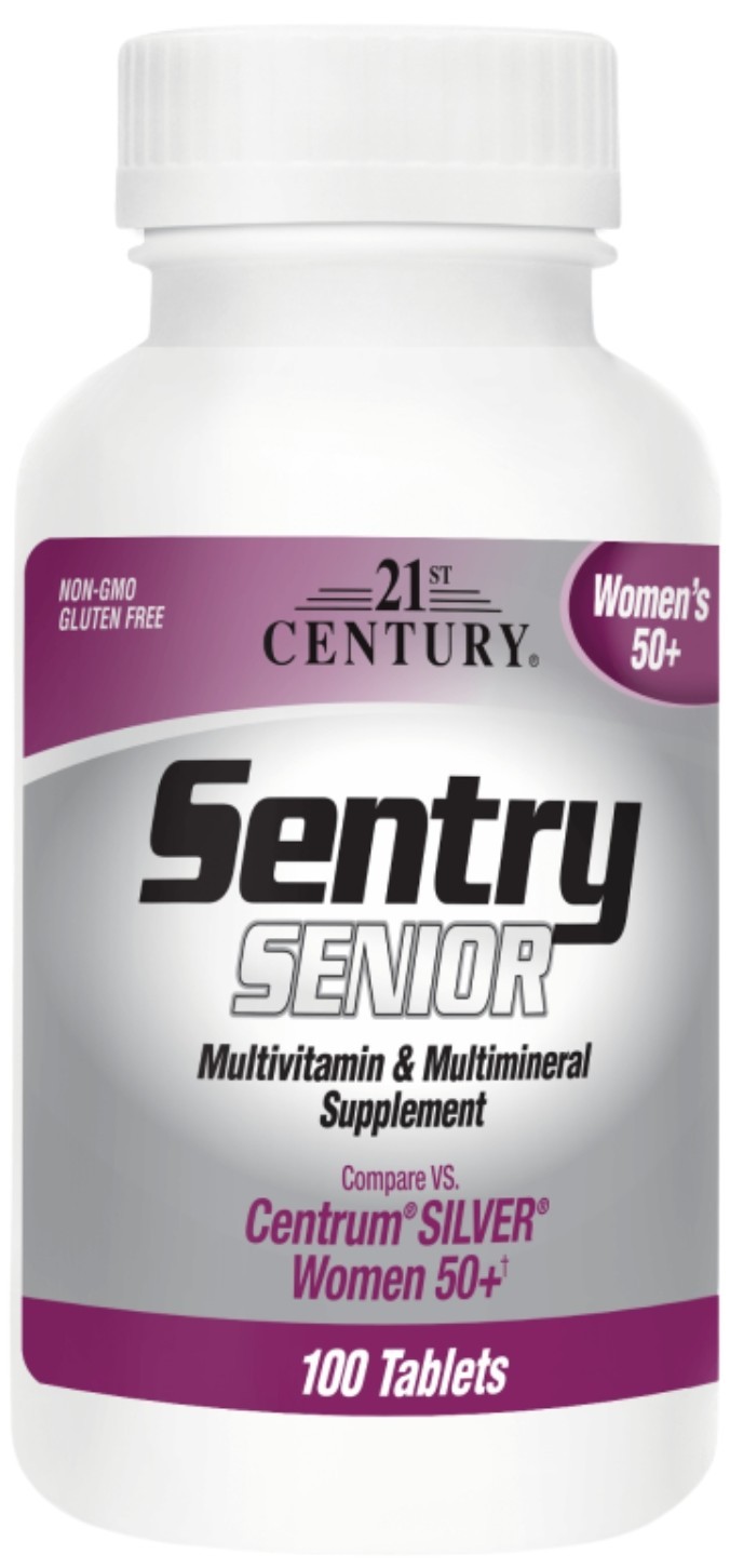 Sentry Senior Women's 50+ Multivitamin & Multimineral, 100 таблетки ...