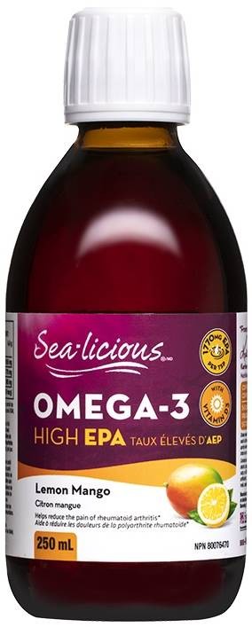 Sea-Licious Omega-3 High EPA, 250 ml, Natural Factors | Ozone.bg