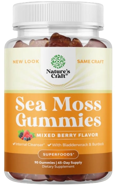 Sea Moss Gummies, 90 желирани таблетки, Nature's Craft | Ozone.bg