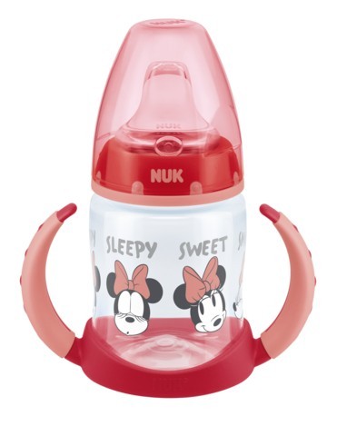 Шише Nuk - Minnie, TC, с накрайник за сок, 150 ml, red | Добра цена ...