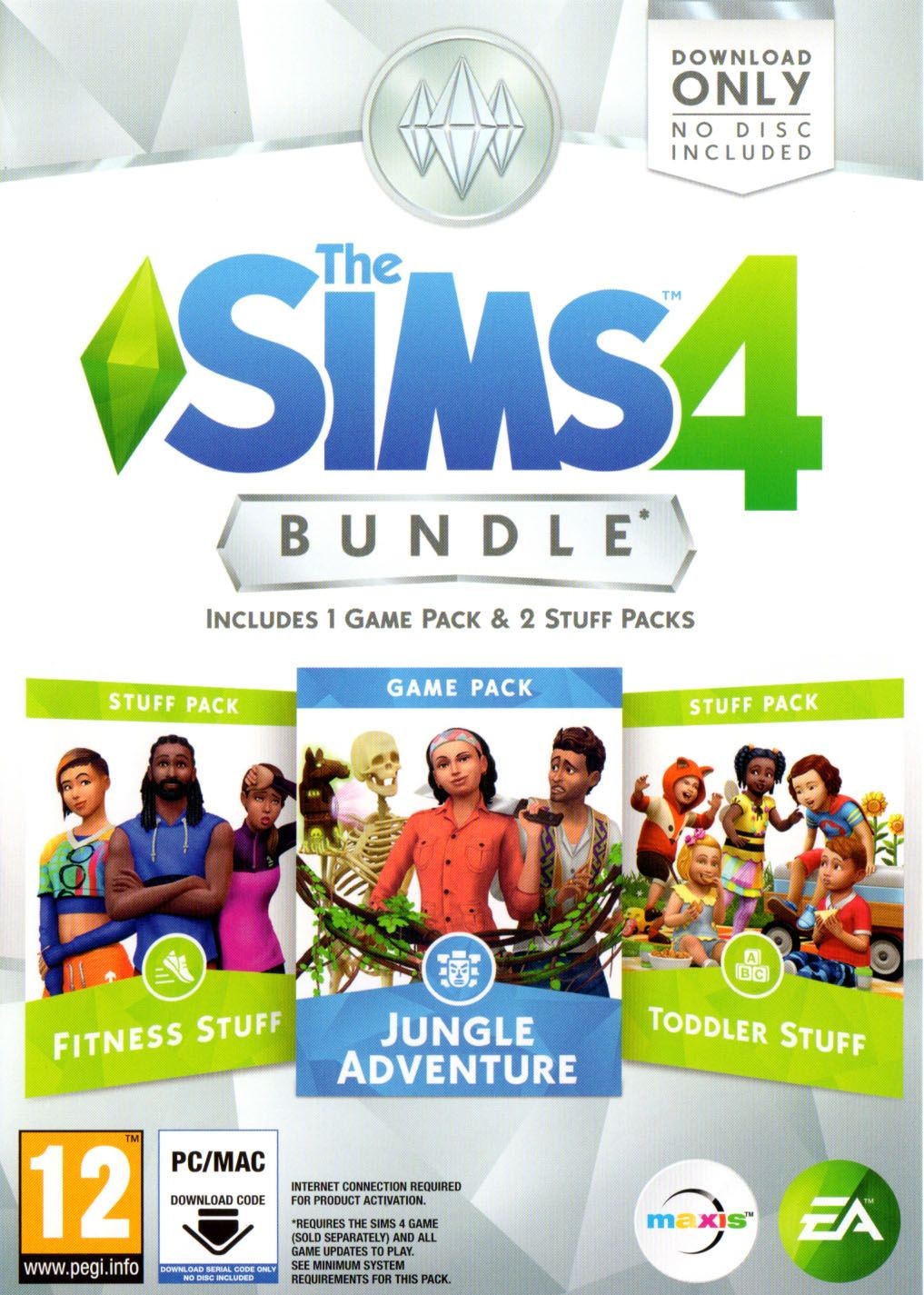 The Sims 4 Bundle Pack 11 - Jungle Adventure, Fitness Stuff, Toddler ...