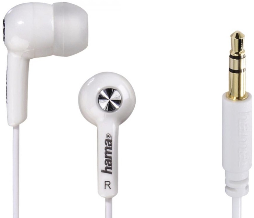 Слушалки Hama - Basic4Music, бели | Ozone.bg