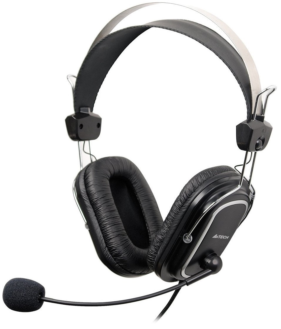 Слушалки с микрофон A4tech - HS-50, черни | Ozone.bg