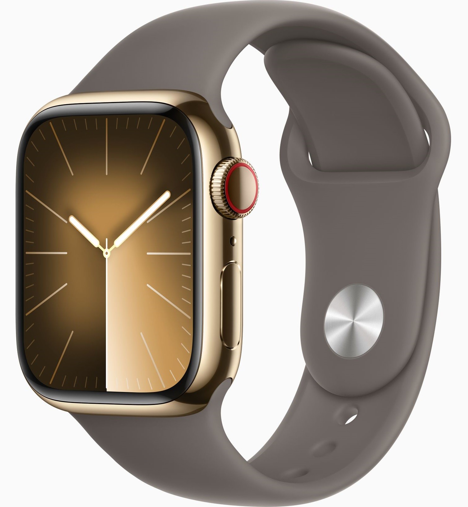 Смарт часовник Apple - Watch S9, Cellular, 41mm, Stainless Steel, S/M ...