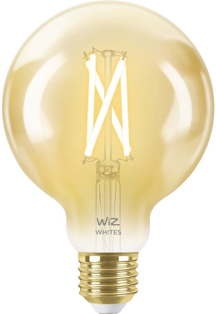Смарт крушка WiZ - Filament, 7W LED, E27, G95, Amber, dimmer | Ozone.bg