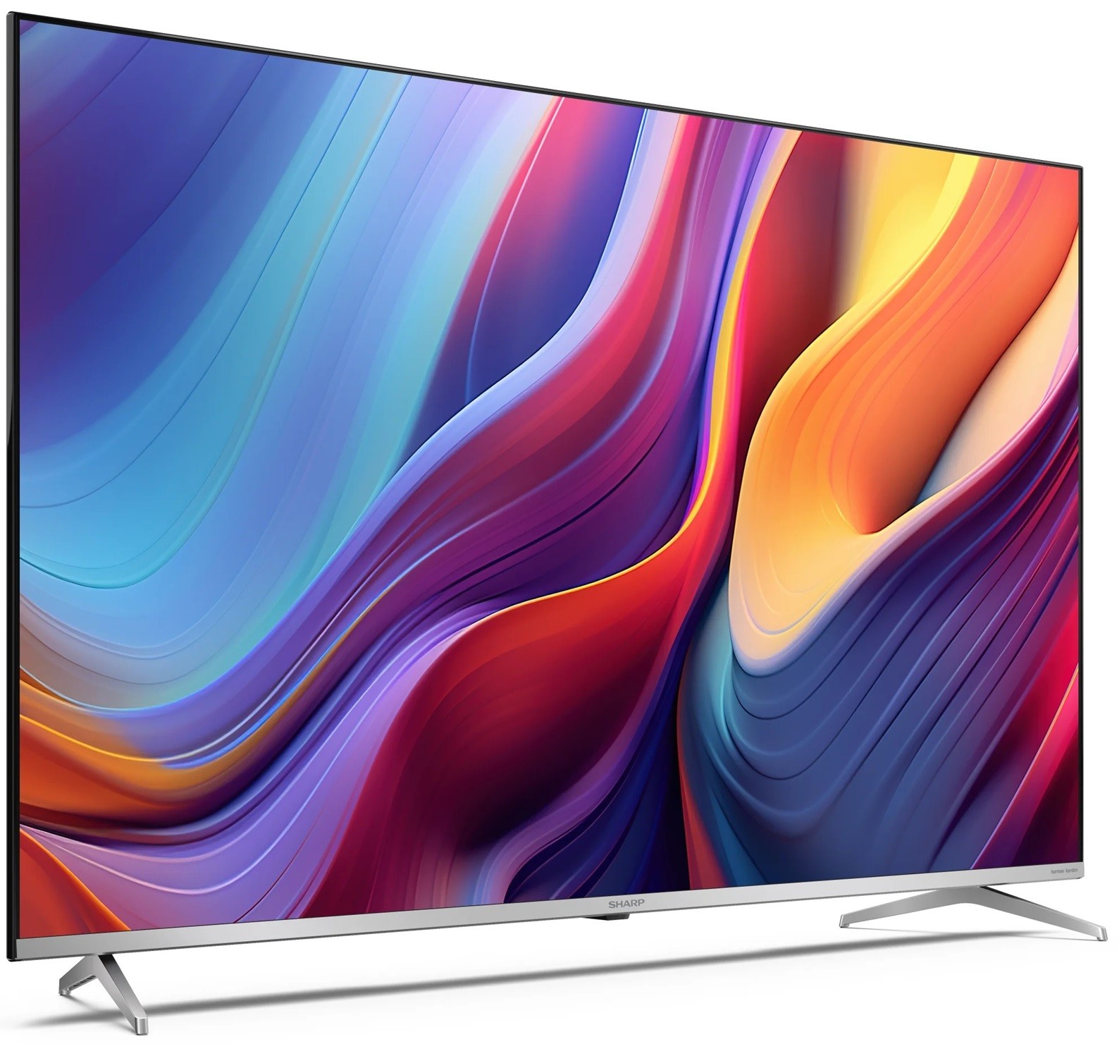 Смарт телевизор Sharp - 50GP6265E, 50'', QLED, 4K, черен ТОП цена | Ozone.bg