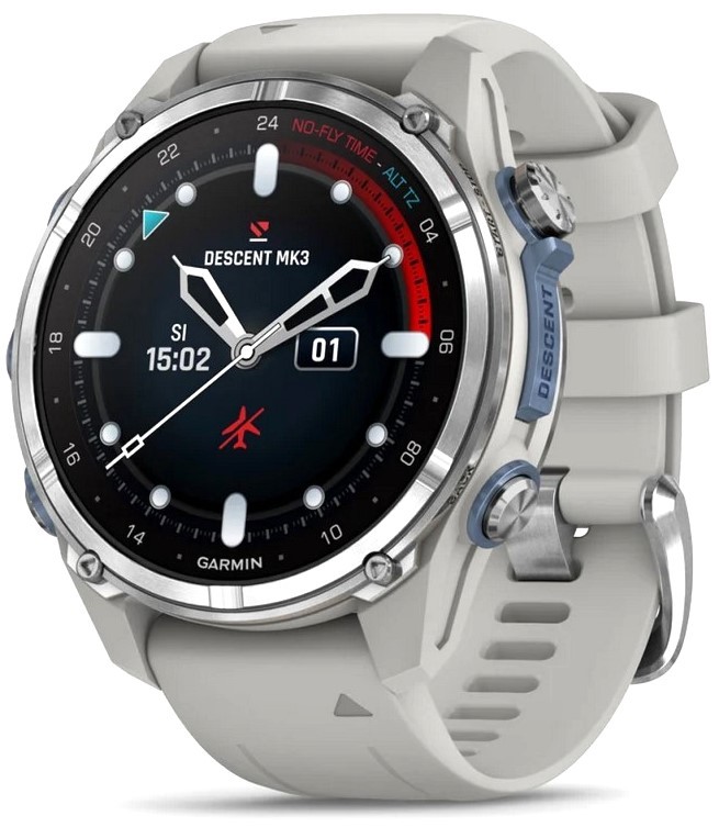 Смарт часовник Garmin - Descent MK3, 43 mm, 1.2'', Steel Grey | Ozone.bg