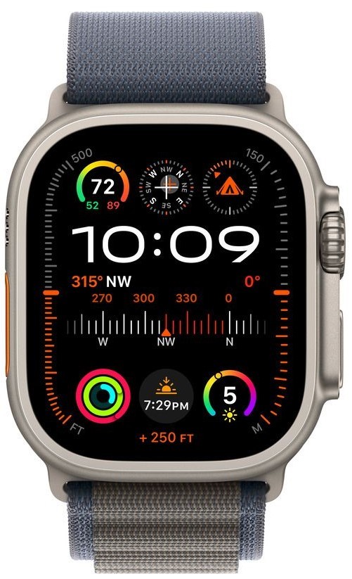 Смарт часовник Apple - Watch Ultra 2, GPS + Cellular, 49mm, Blue Alpine ...
