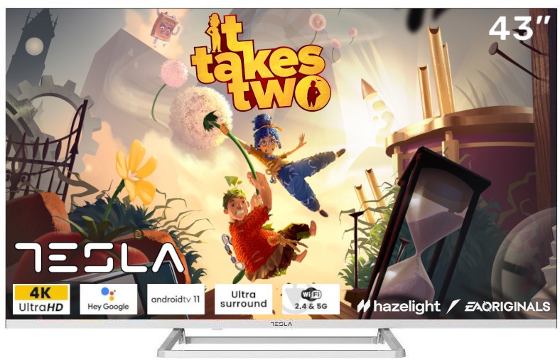 Смарт телевизор Tesla - 43E635SUS, 43'', 4K UltraHD, LED, Android TV ...