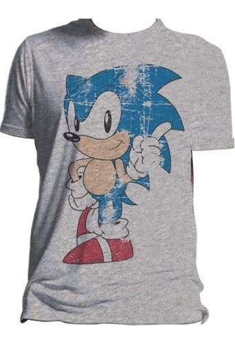 Тениска SONIC Wagging Finger, сива, размер XXL | Ozone.bg