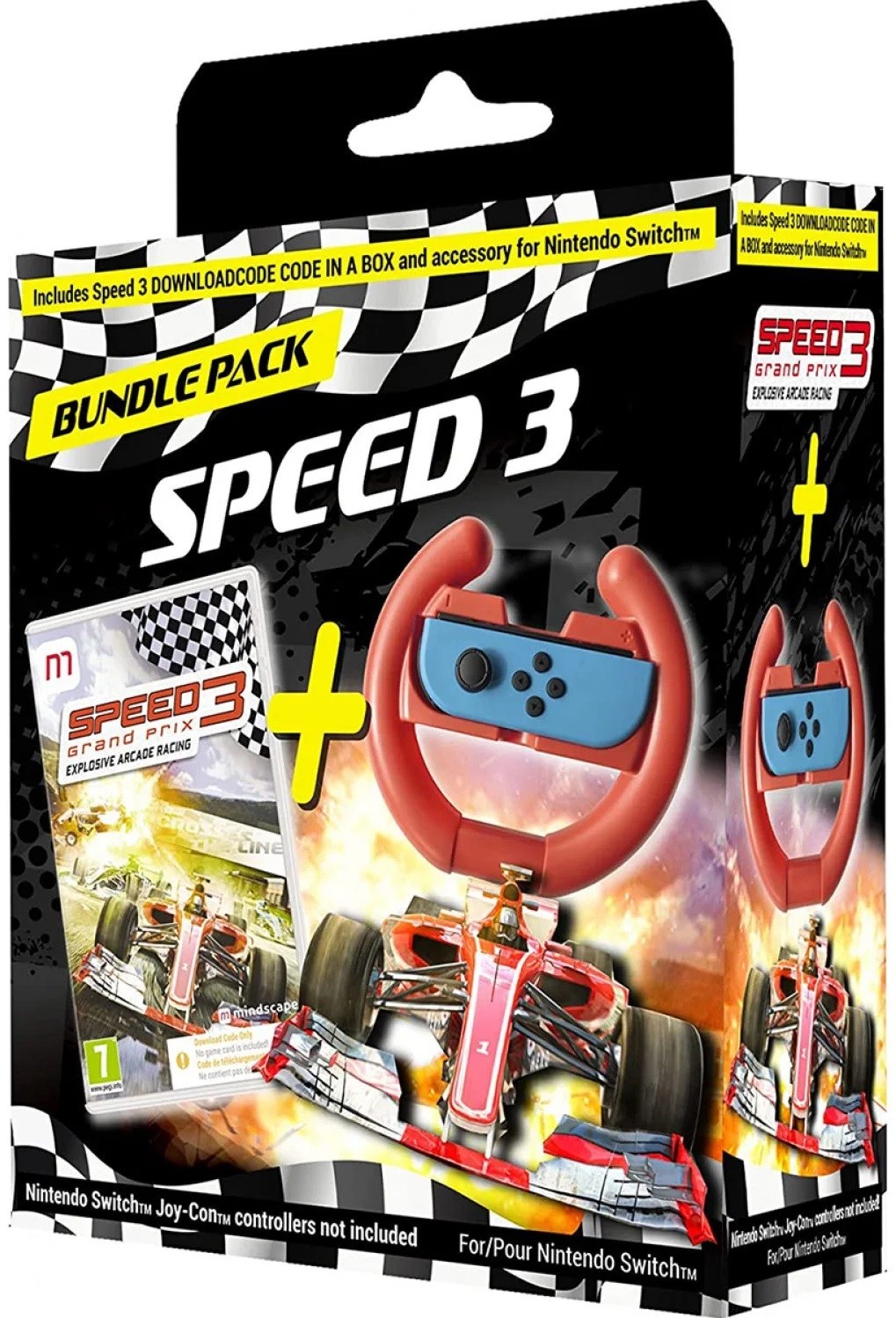 Speed 3 Grand Prix Steering Wheel Bundle - Код в кутия (Nintendo Switch ...