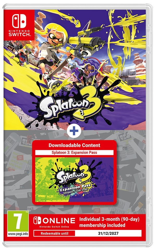 Splatoon 3 + Expansion Pass + 3 месеца NSO (Nintendo Switch) | Ozone.bg