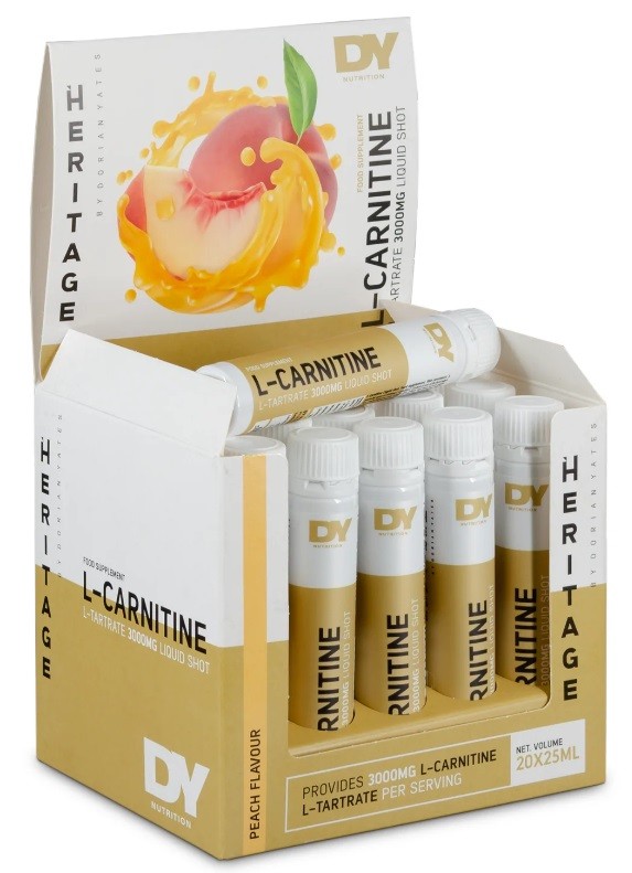 L-Carnitine Liquid Shot, праскова, 20 шота х 25 ml, Dorian Yates ...