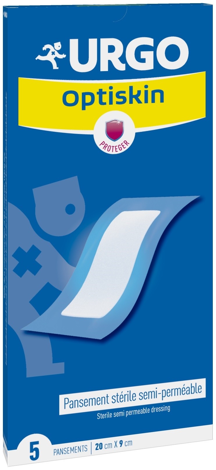 Optiskin Стерилни пластири, 20 x 9 cm, 5 броя, Urgo | Ozone.bg
