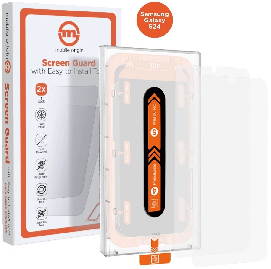 Стъклен протектор Mobile Origin - Screen Guard, Galaxy S24, 2 pack ...