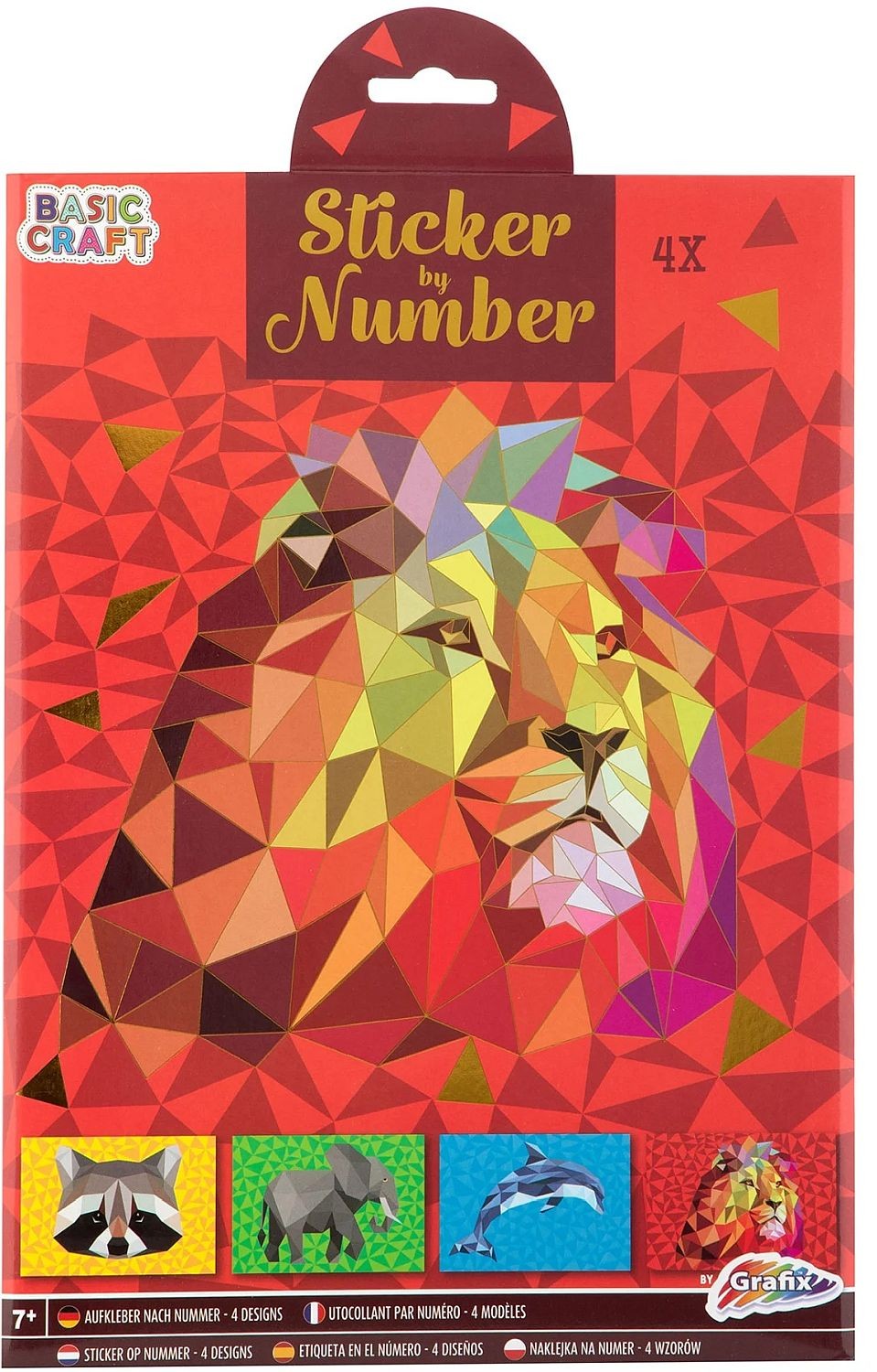 Стикери за лепене по номера Moxy - Лъв, 4 листа | Ozone.bg