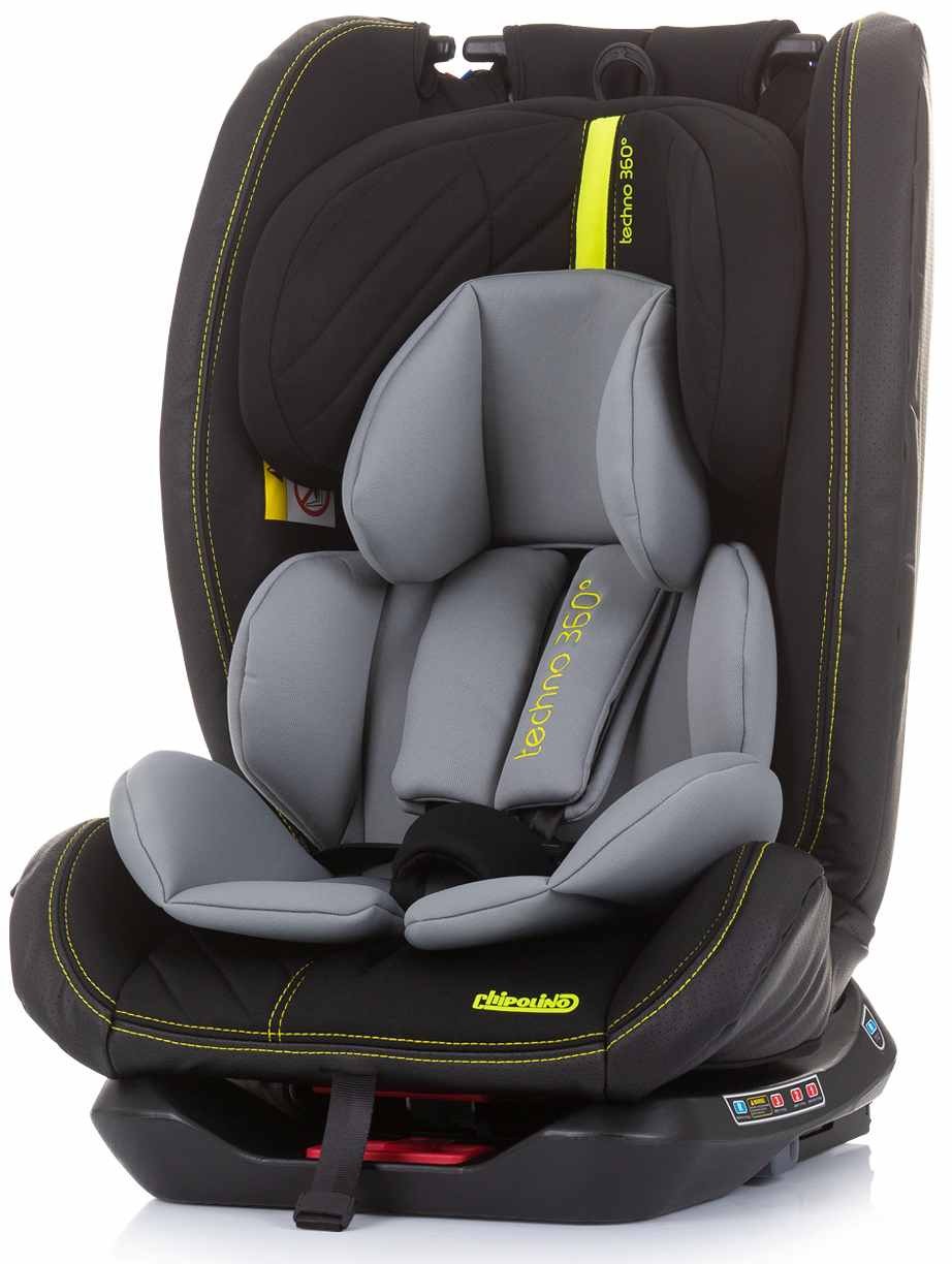 Столче за кола Chipolino - Техно, 360ᵒ, 0-36 kg, с IsoFix, Глетчер ...