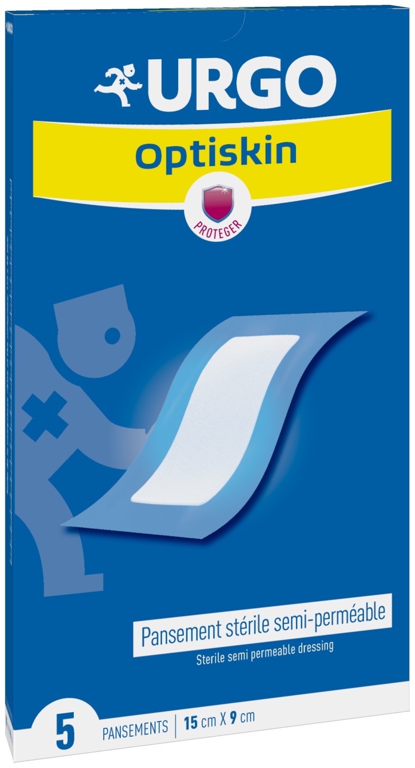Optiskin Стерилни пластири, 15 x 9 cm, 5 броя, Urgo | Ozone.bg