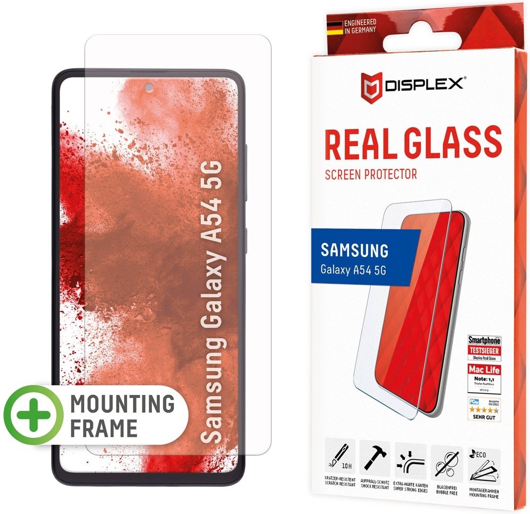 Стъклен протектор Displex - Real Glass 2D, Samsung A54 5G | Ozone.bg