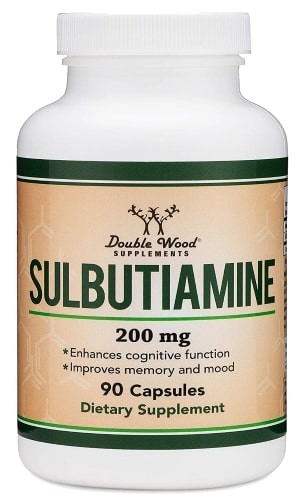 Sulbutiamine, 200 mg, 90 капсули, Double Wood | Ozone.bg