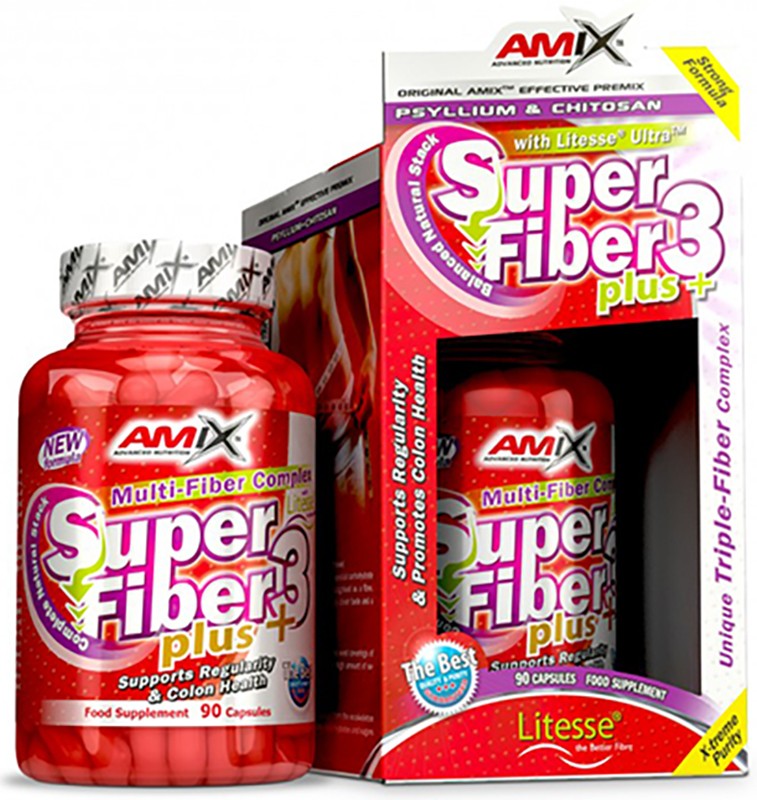 Super Fiber 3 Plus, 90 капсули, Amix | Ozone.bg